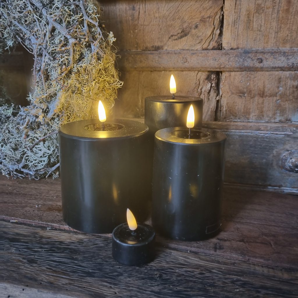 Led wax kaars. Sand. 10x10cm. - Huisvolsfeer